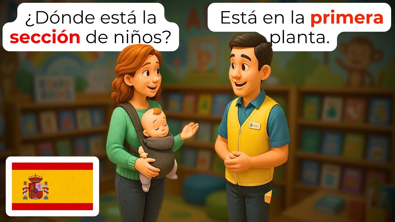 🇪🇸 Practice Bookstore Shopping in Spanish | A1-A2 | Learn Real Spanish ...