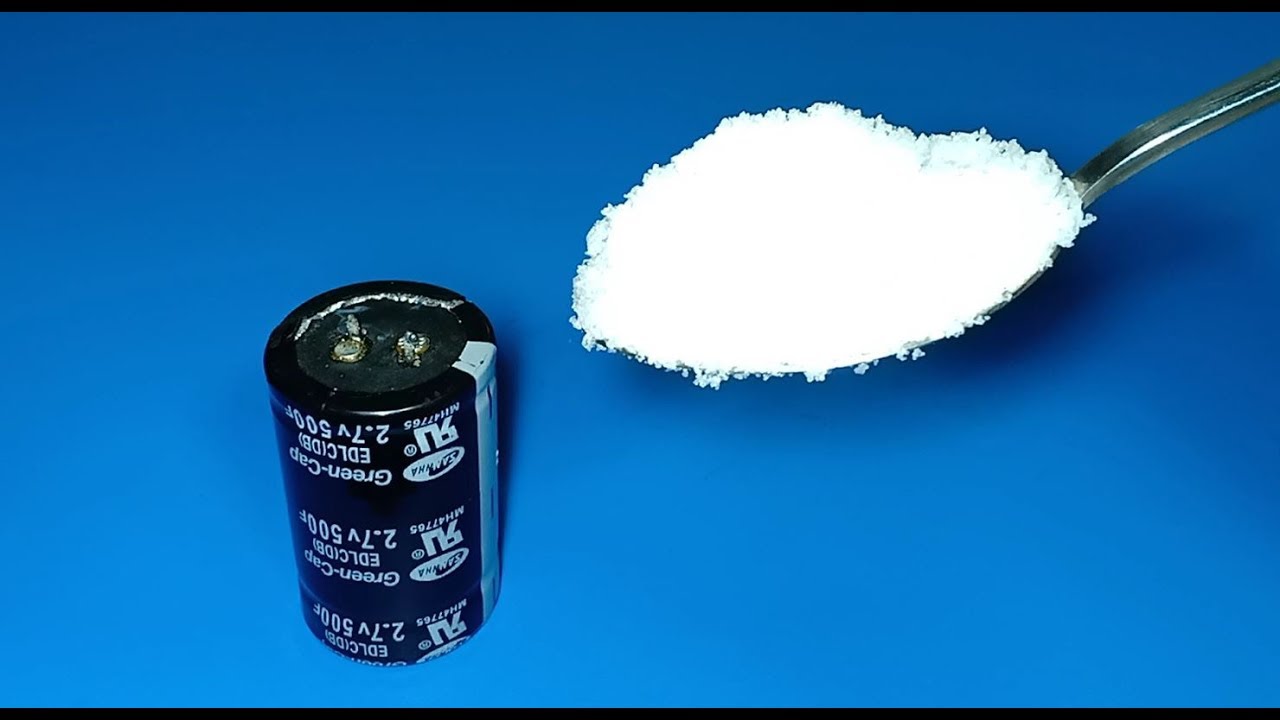How to repair a dead 500F super capacitor very easy using only salt ...
