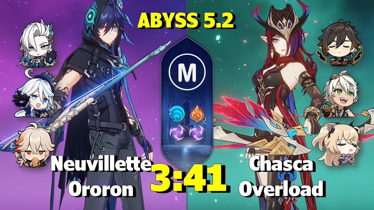 C3 Neuvillette Ororon & C2 Chasca Overload - 5.2 Abyss - Floor 12 9 ...