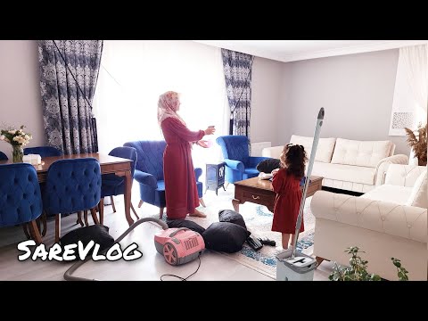Sessiz Vlog🎑ÇOCUKLU MİSAFİR SONRASI KİRLİ SALON TEMİZLİĞİ🌿TEMİZLİK VLOG🌸SİRKEYLE  EV TEMİZLİĞİ#VLOG 