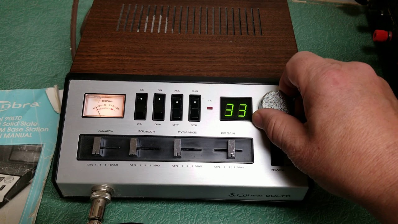Cobra Model 90 LTD Low Profile 40-Channel CB Radio Base Station - YouTube