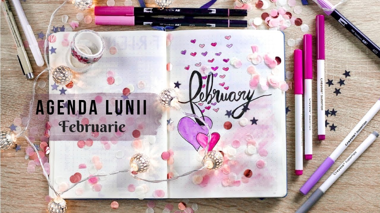 Agenda mea #2 Februarie 2019 | PLAN WITH ME | Anitanna - YouTube