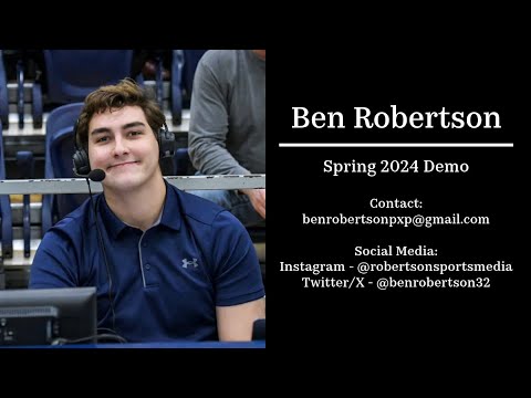 Ben Robertson: Spring 2024 Demo - YouTube