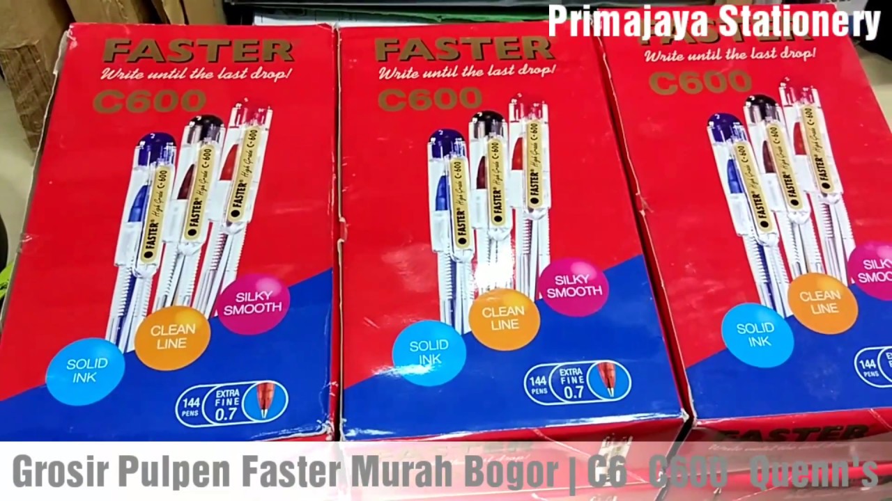 Grosir Pulpen Faster Murah Bogor | Pulpen Faster C6 Faster C600 Faster ...