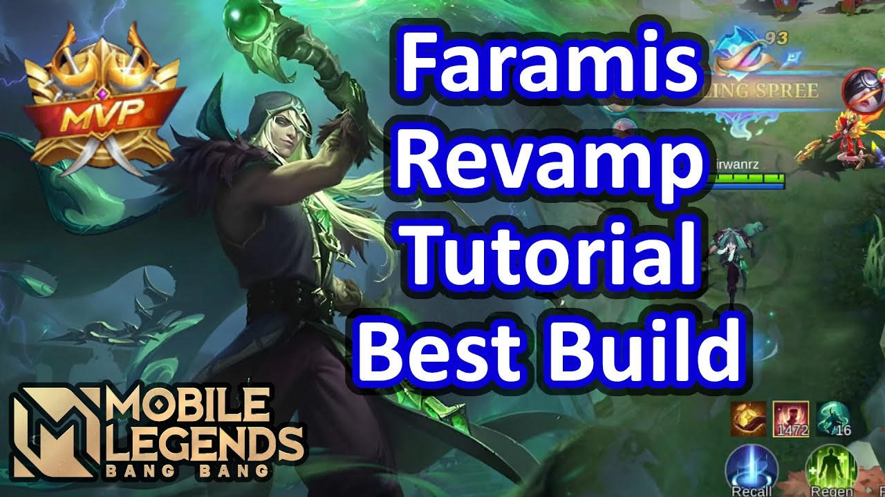 Faramis Revamp Tutorial MVP Best Build Mobile Legends - YouTube
