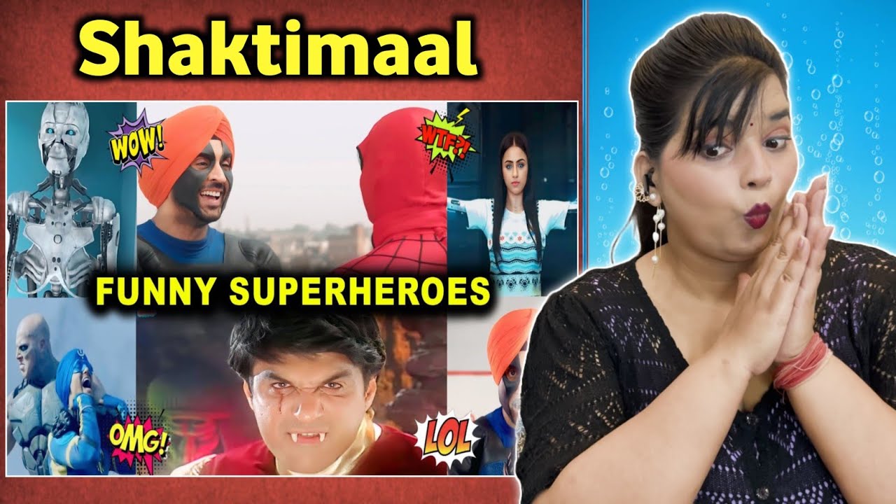 Funny Indian Super Heroes | JHALLU BHAI | Shaktimaan Roast | REACTION ...