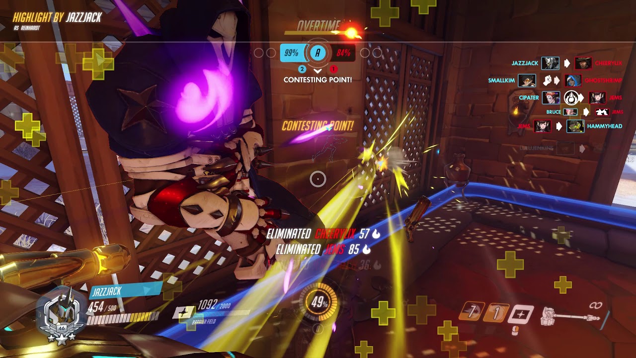 Overwatch - 360 no scope with a hammer - YouTube