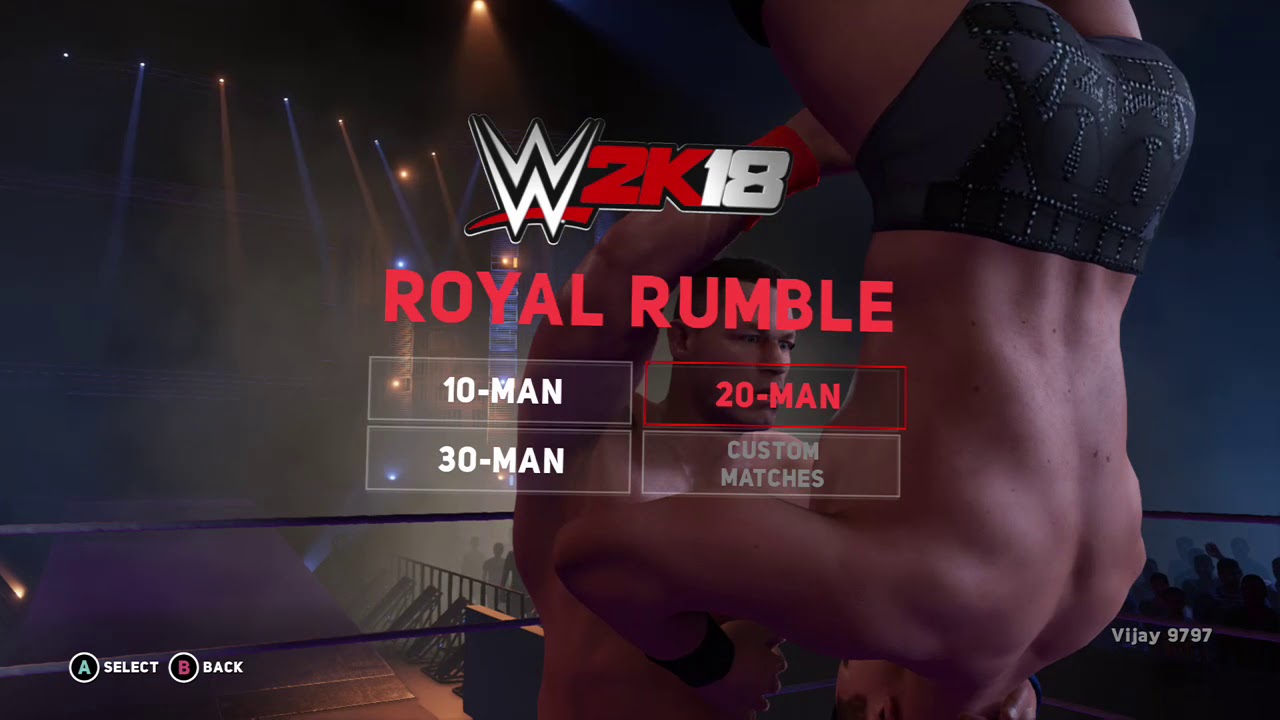 Wwe 2k18 menu || Xbox one gameplay - YouTube