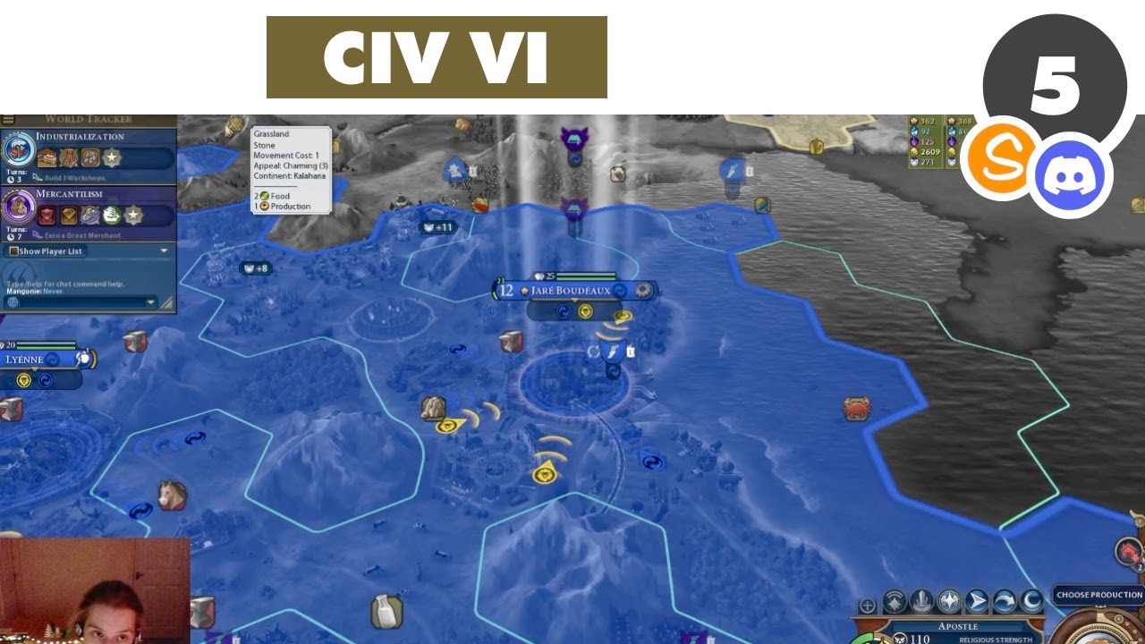 #5 Civ 6 (Game #2 Finale) - Multiplayer! [ft. Sharadise and ...