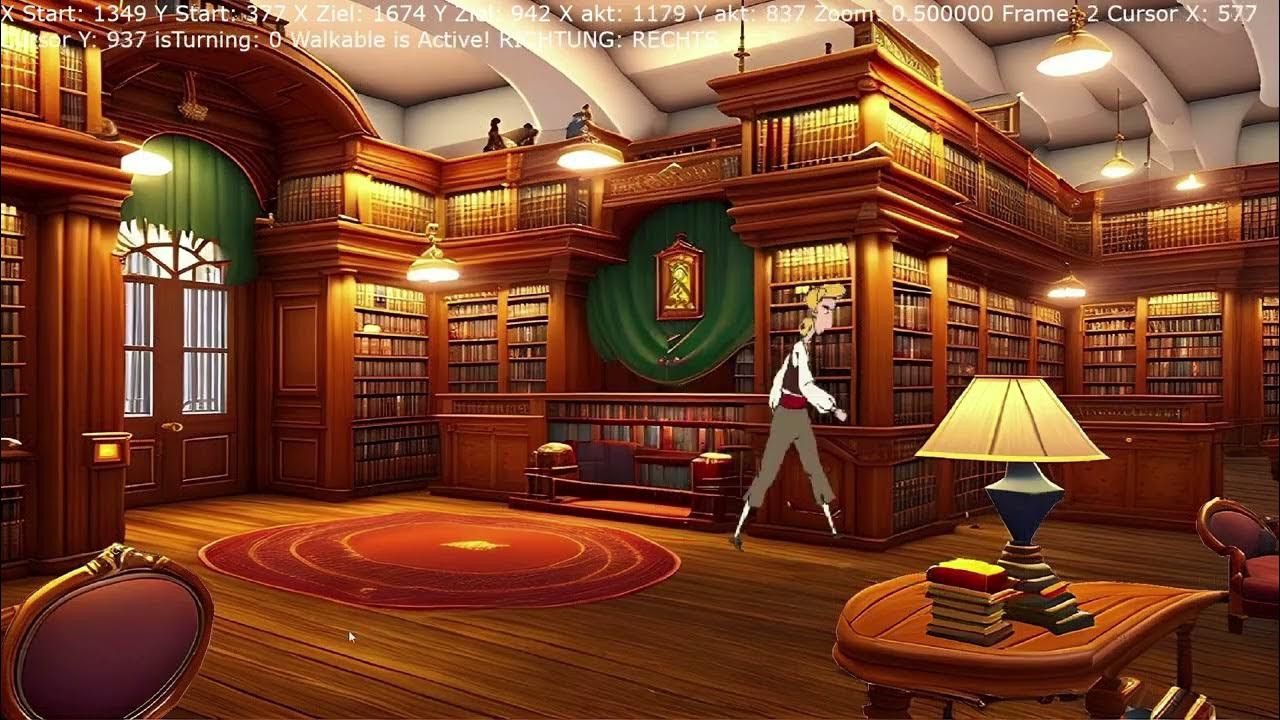 Pathfinding Point And Click Adventure Game Style C++ Direct2D 2023 - YouTube