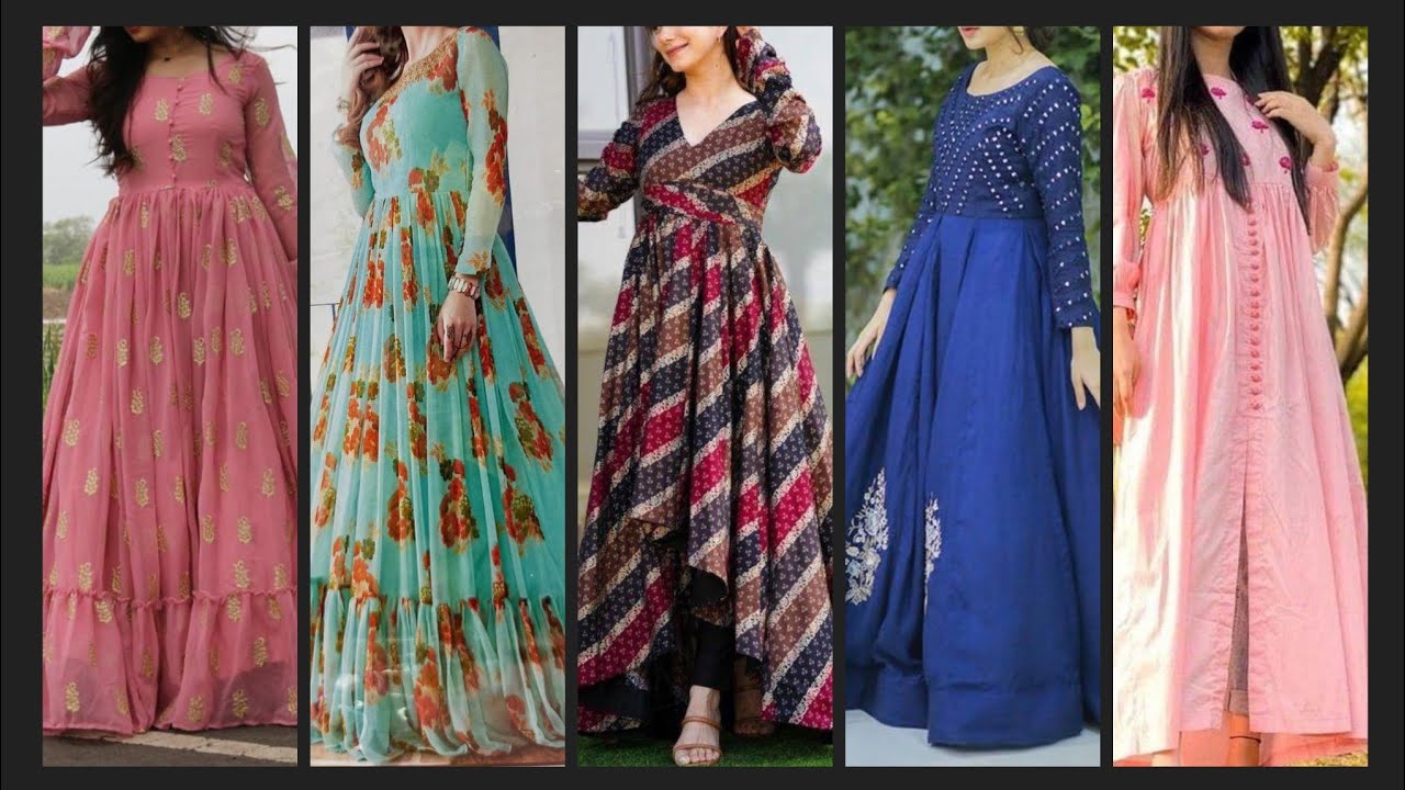 ladies long frock design || Long frocks latest designs 2023 || Party ...