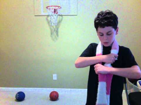 amazing magic trick revealed scarf threw neck - YouTube