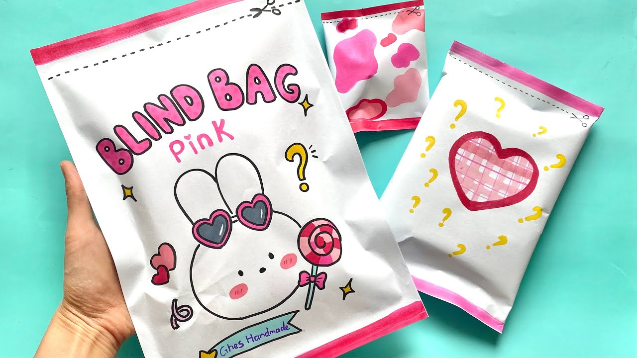 Blind Bag Paper π Pink π Asmr Satisfying Opening Blind Box Ghes