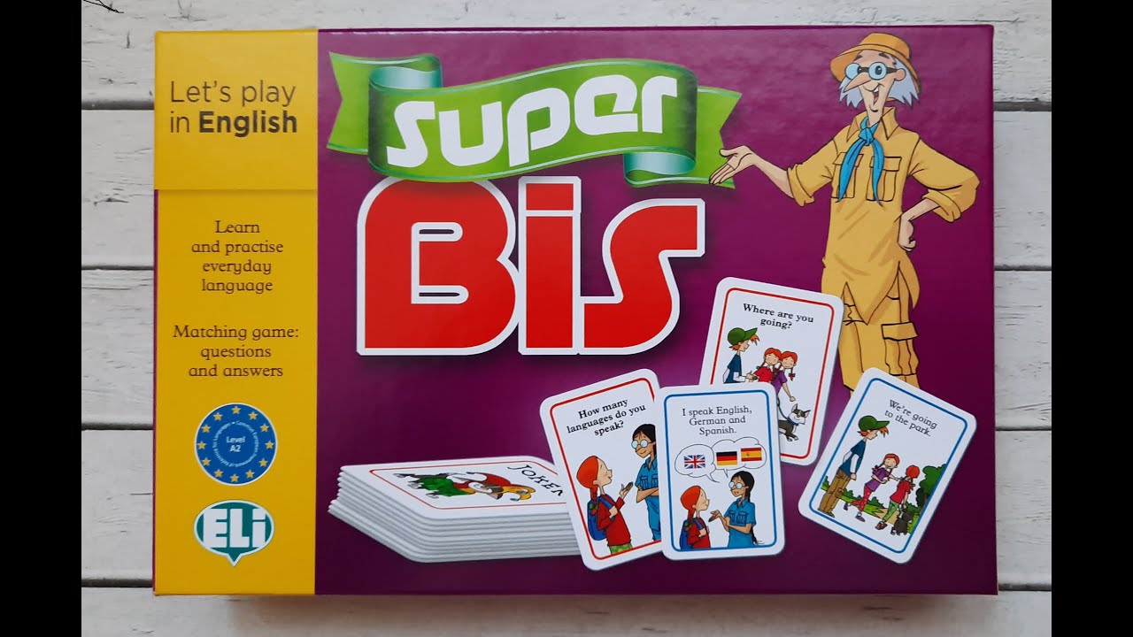 Настольная обучающая игра "Super Bis" (английский язык) - YouTube