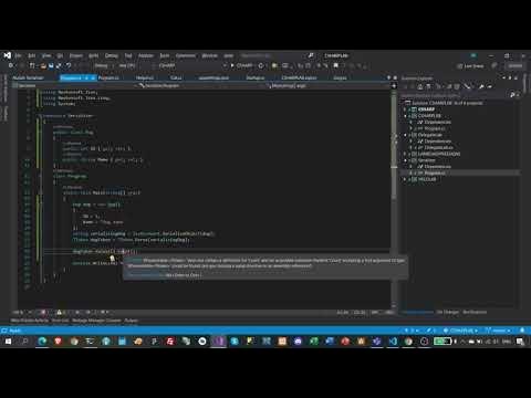Serializing a Class in C# - YouTube