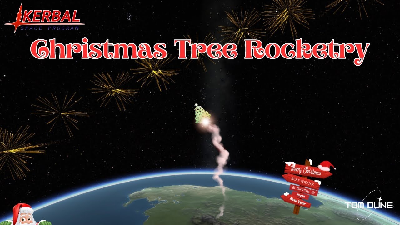 Kerbal Space Program Christmas Tree Rocketry - YouTube