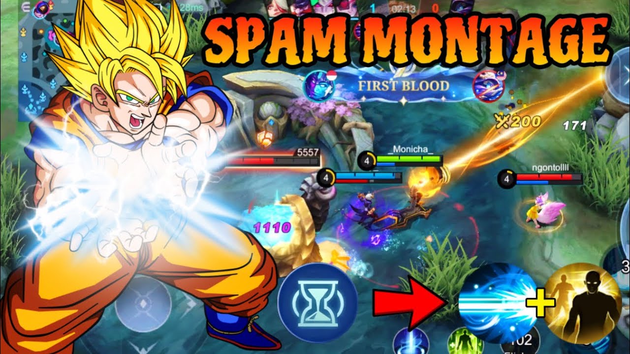 GORD SPAM MONTAGE!! GORD MOBILE LEGENDS BEST SETTING 2023!! GORD BEST ...