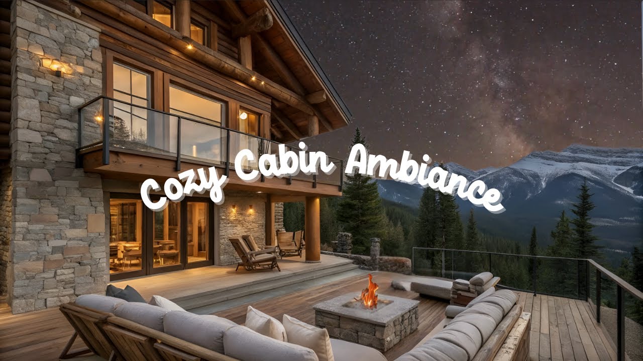 Cozy Cabin Ambience | Chill LoFi by the Fireplace for a Relaxing ...