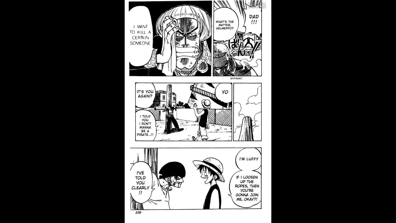 One Piece Manga Chapter Four Review-Lieutenant "Axe Arm Morgan" - YouTube