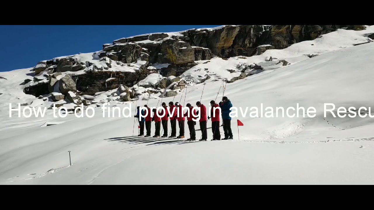 Probing in avalanche - YouTube