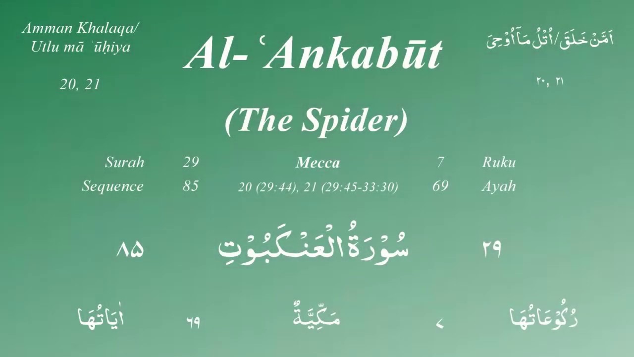 029_Surah Al-Ankabut by Mishary Al Afasy|English Translation - YouTube