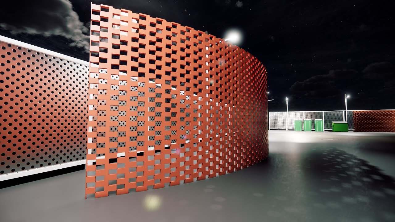 Perforated Brick design in Revit - YouTube