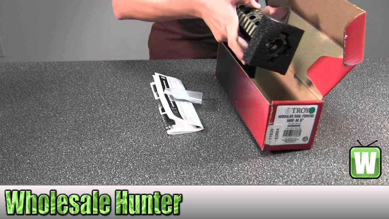 Troy Industries 9" MRF-M Battle Rail Black SRAI-MRF-M9FT-00 Gaming ...