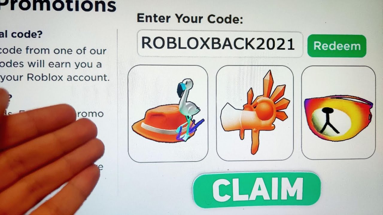 +3 New Roblox Promo codes 2021 All Free ROBUX Items in November + EVENT ...