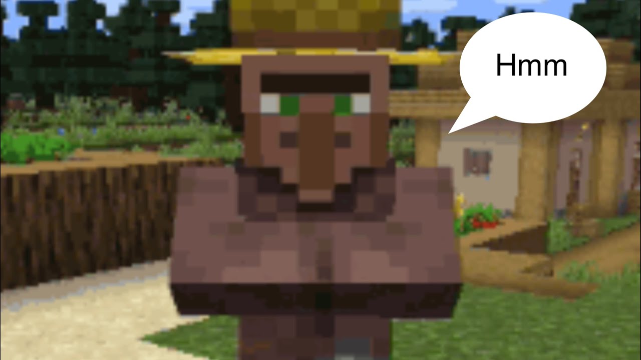 What Does A Minecraft Villager Think - YouTube