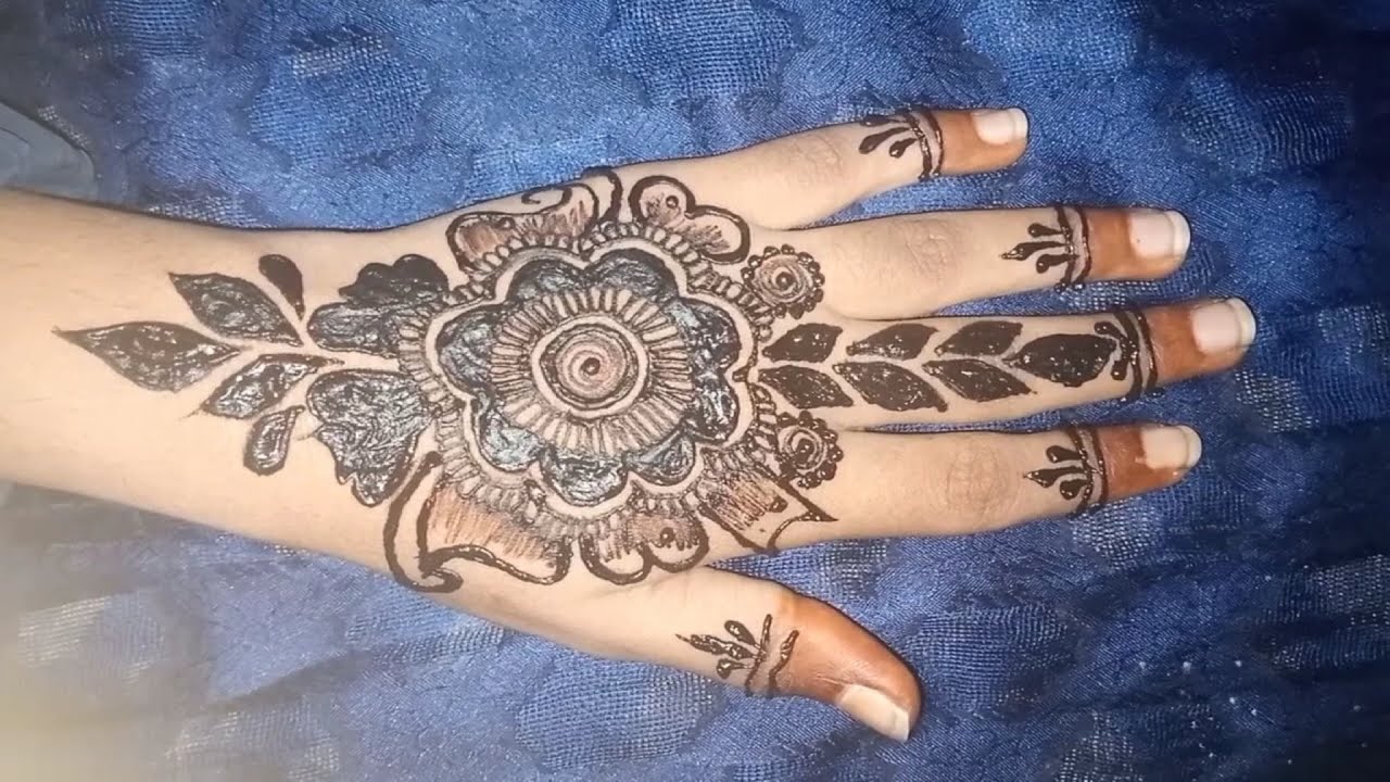 Rani cone simpal mehndi design #muskandesigner - YouTube