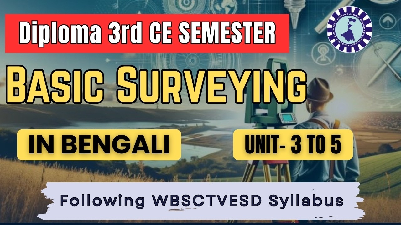 Basic Surveying | Unit– 3 Compass Traverse Survey | WBSCTVESD | DIPLOMA ...