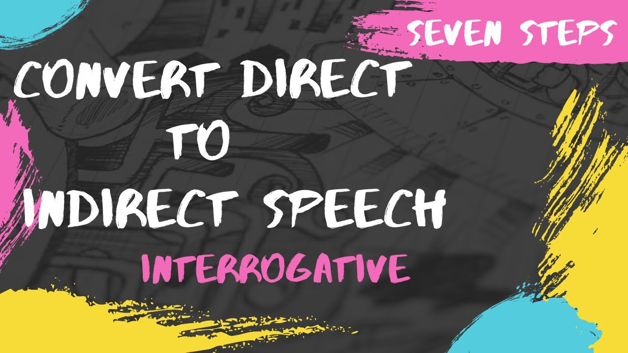 Seven Steps to convert Direct to Indirect Speech | Interrogative ...