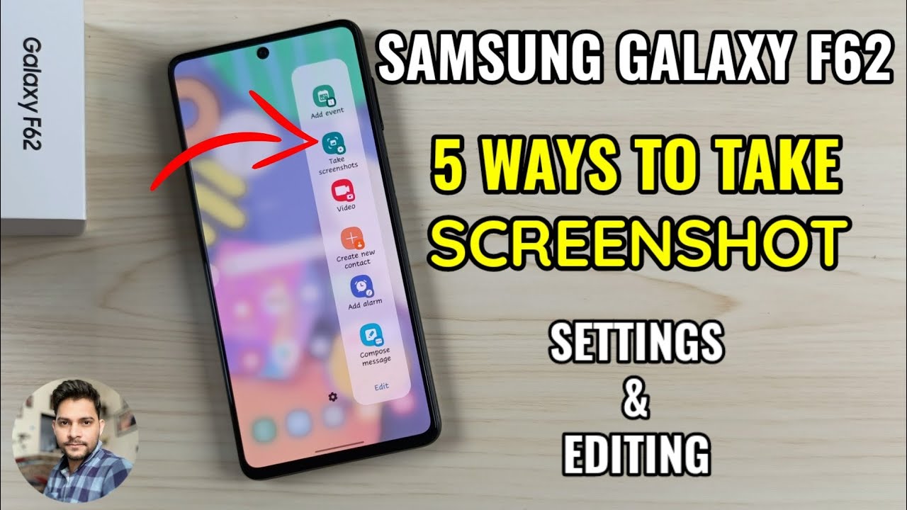 Samsung Galaxy F62 : 5 Ways To Take Screenshot | Methods, Settings ...