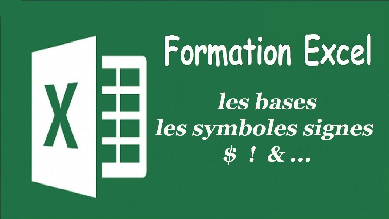 tuto Excel darija - les signes et les symboles $ ! & etc... أجي تفهم ...