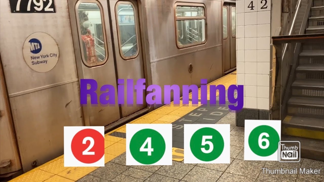 NYC Subway: Railfanning 2/4/5/6 Trains - YouTube