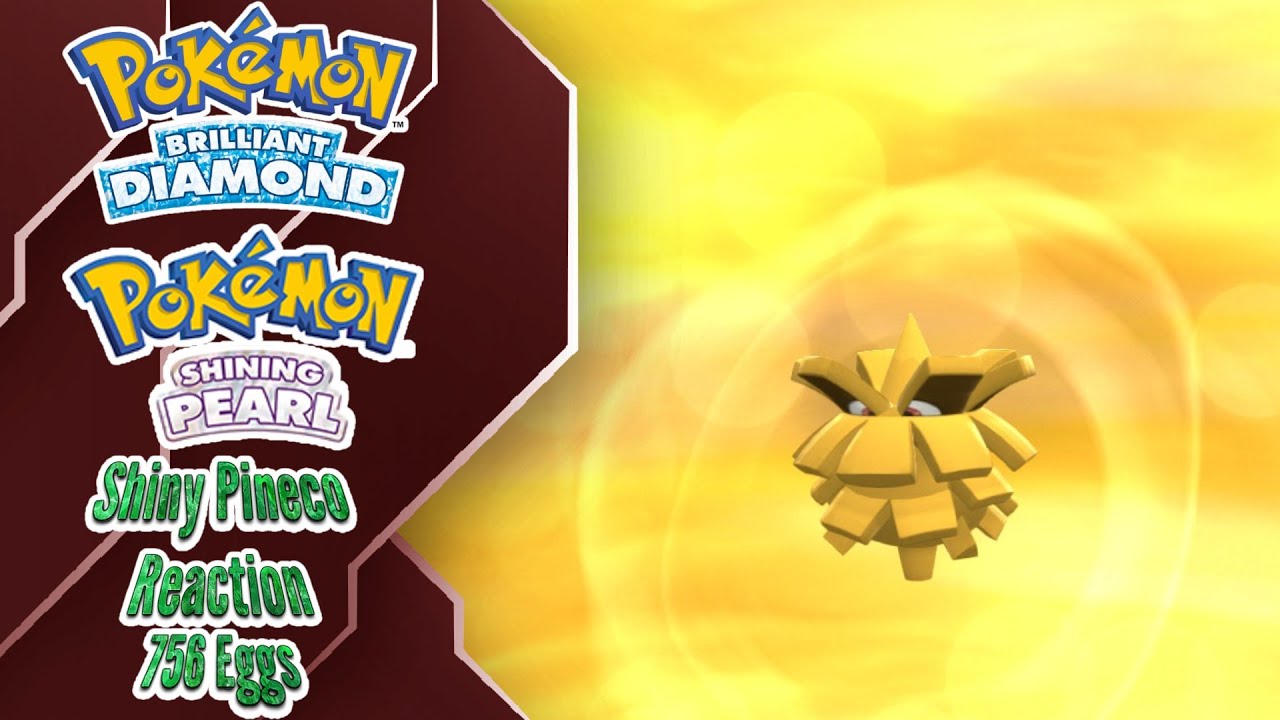 Shiny Pineco + Evolution! Pokemon Brilliant Diamond & Shining Pearl ...