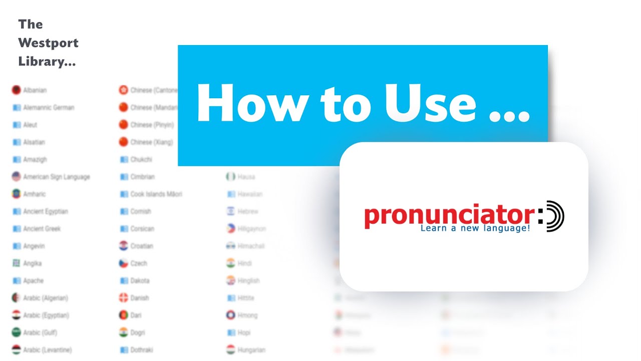 How to Use... Pronunciator - YouTube
