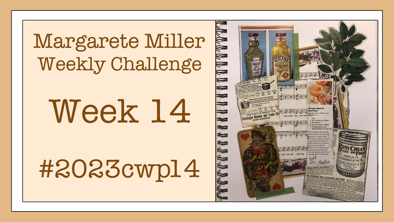 #2023cwp14 Margarete Miller weekly collage challenge. Always a fun challenge each week. - YouTube