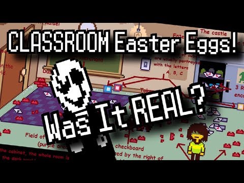 DELTARUNE - Old Classroom Easter Eggs | Dark World NOT Real? # ...