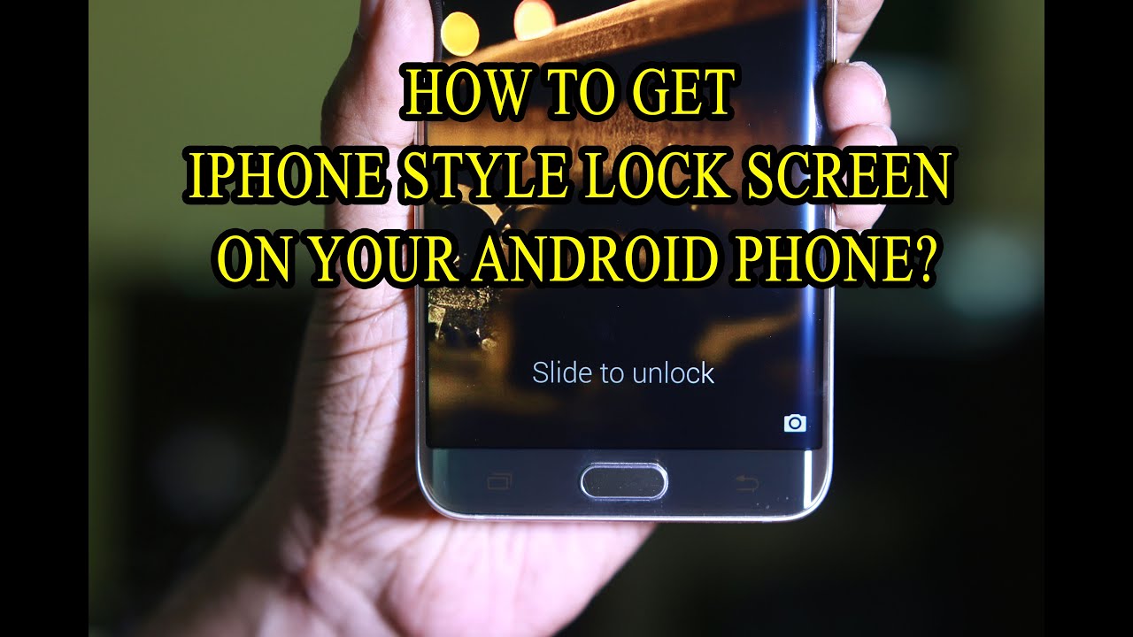 How to Get iPhone Style Lock Screen on your Android Phone? - YouTube