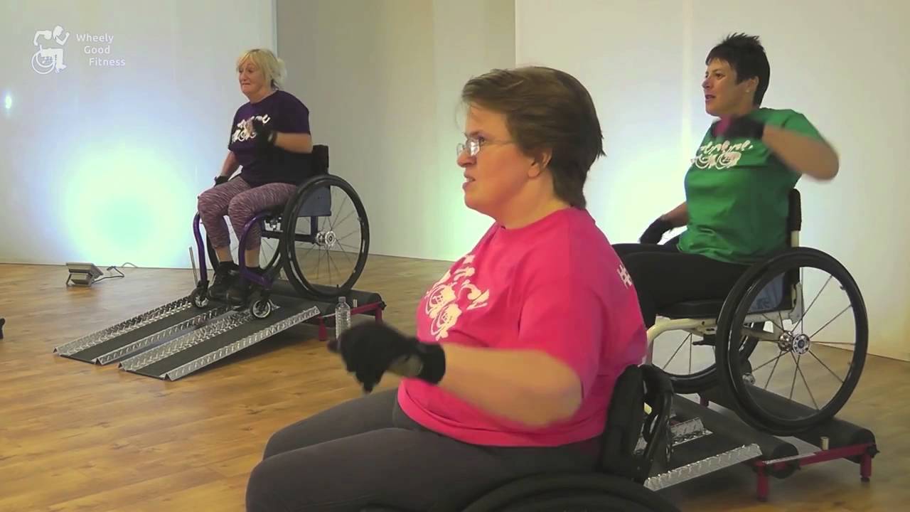 Wheelchair Fitness DVD | Wheel-Spin Using Rollers! - YouTube