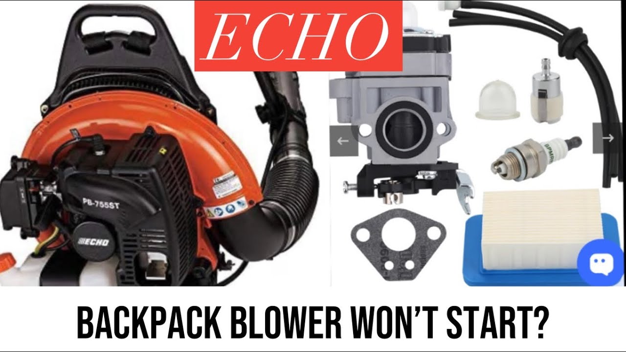 ECHO BACKPACK BLOWER NO START - YouTube