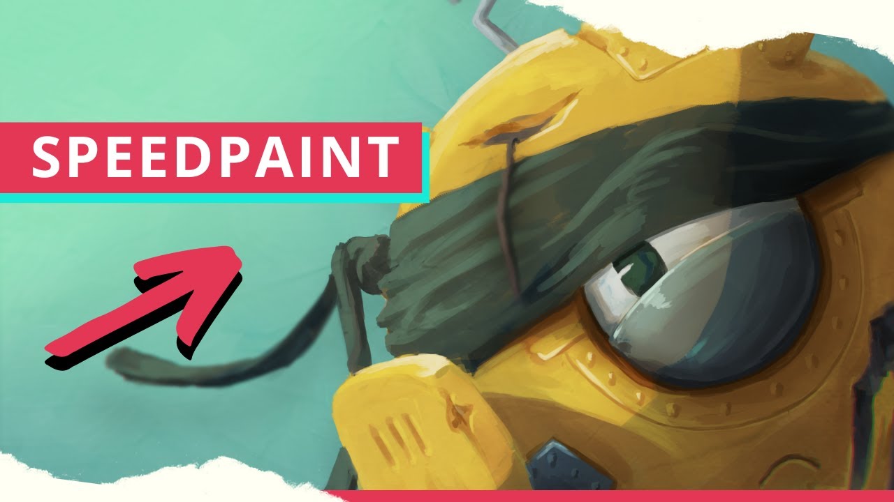 Robot Speed Paint | Digital Painting Process | Digital Painting ...