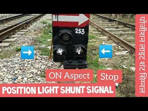 Shunt signal. Shunt signal used in indian railways.पोजीशन लाइट शंट ...