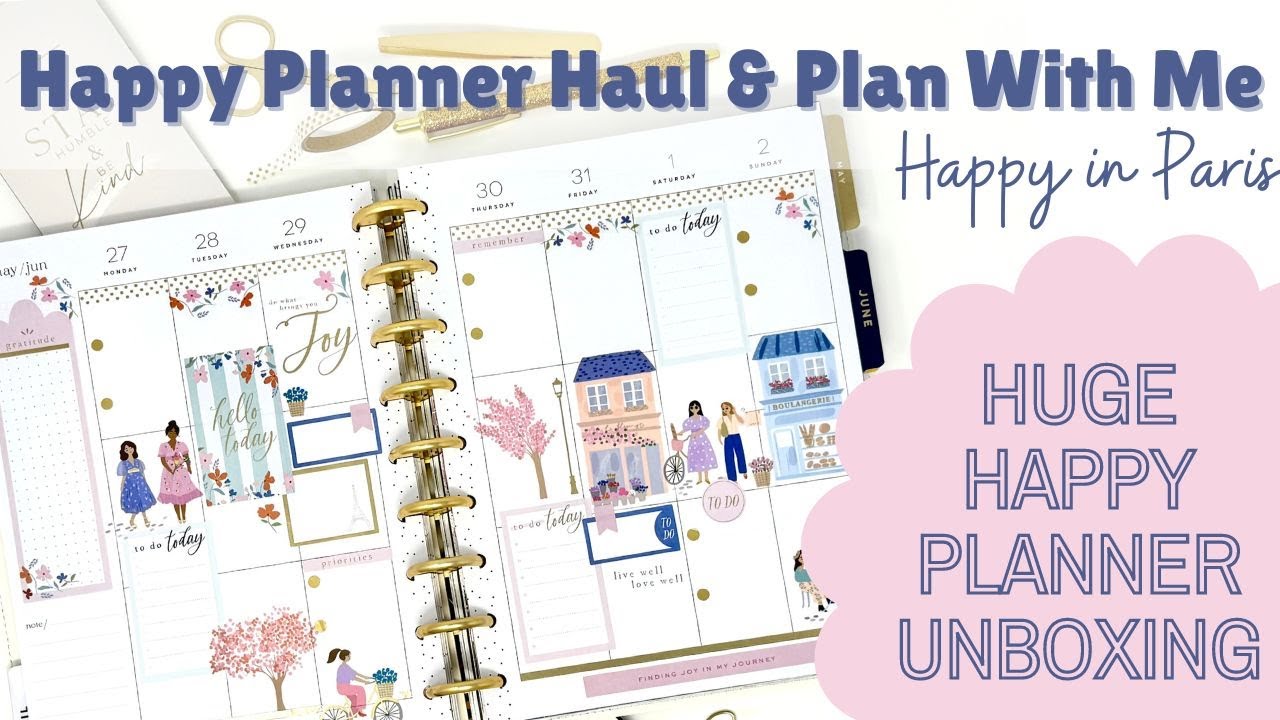 HAPPY PLANNER HAUL & PLAN WITH ME | CLASSIC VERTICAL | HAPPY IN SPRING ...
