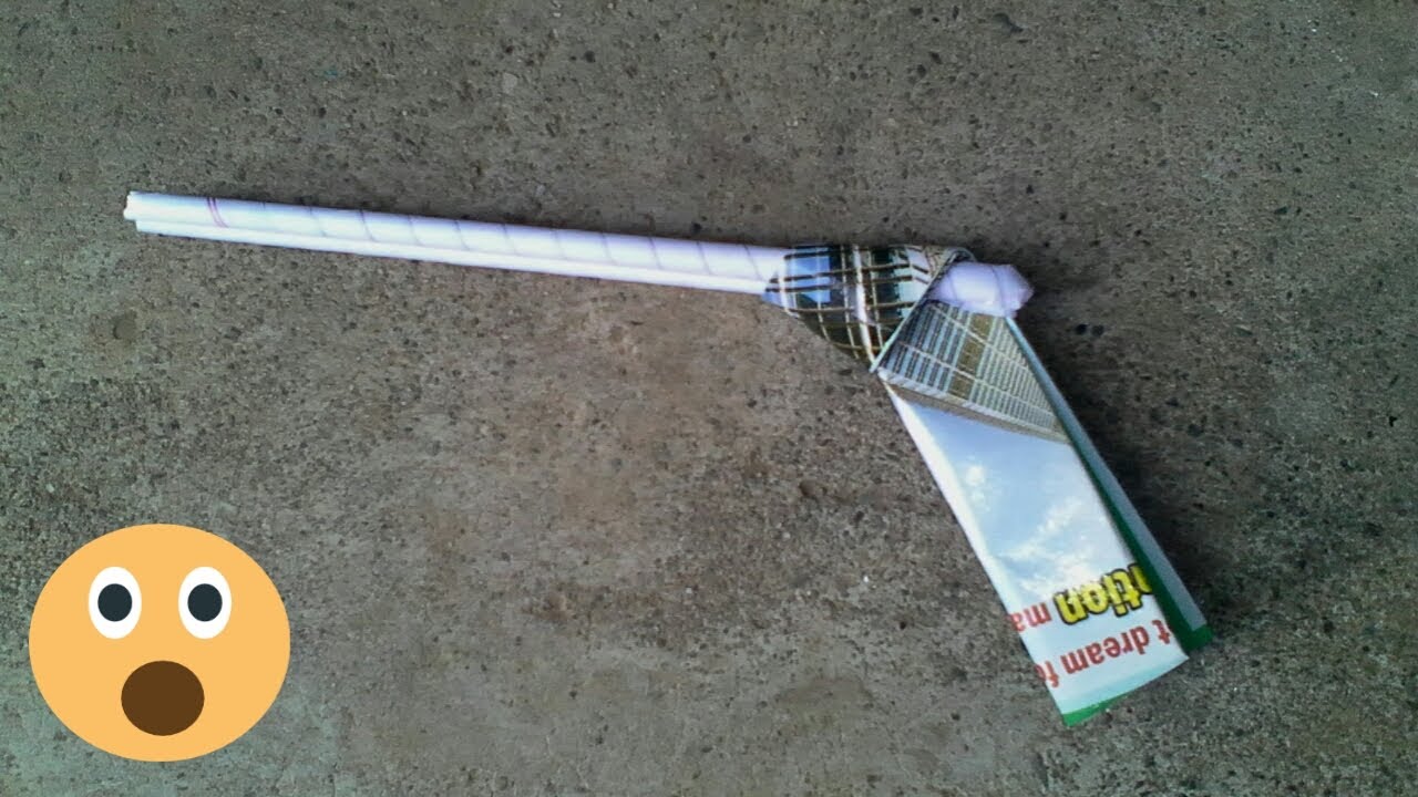 How to Make a Paper Gun easy step by step. - YouTube