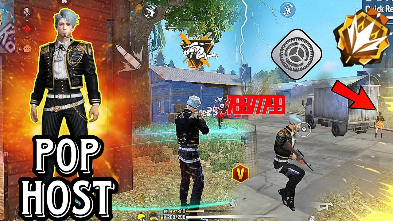 New Pop Host Bundle Gameplay | New Gold Royal Bundle | Free Fire New ...