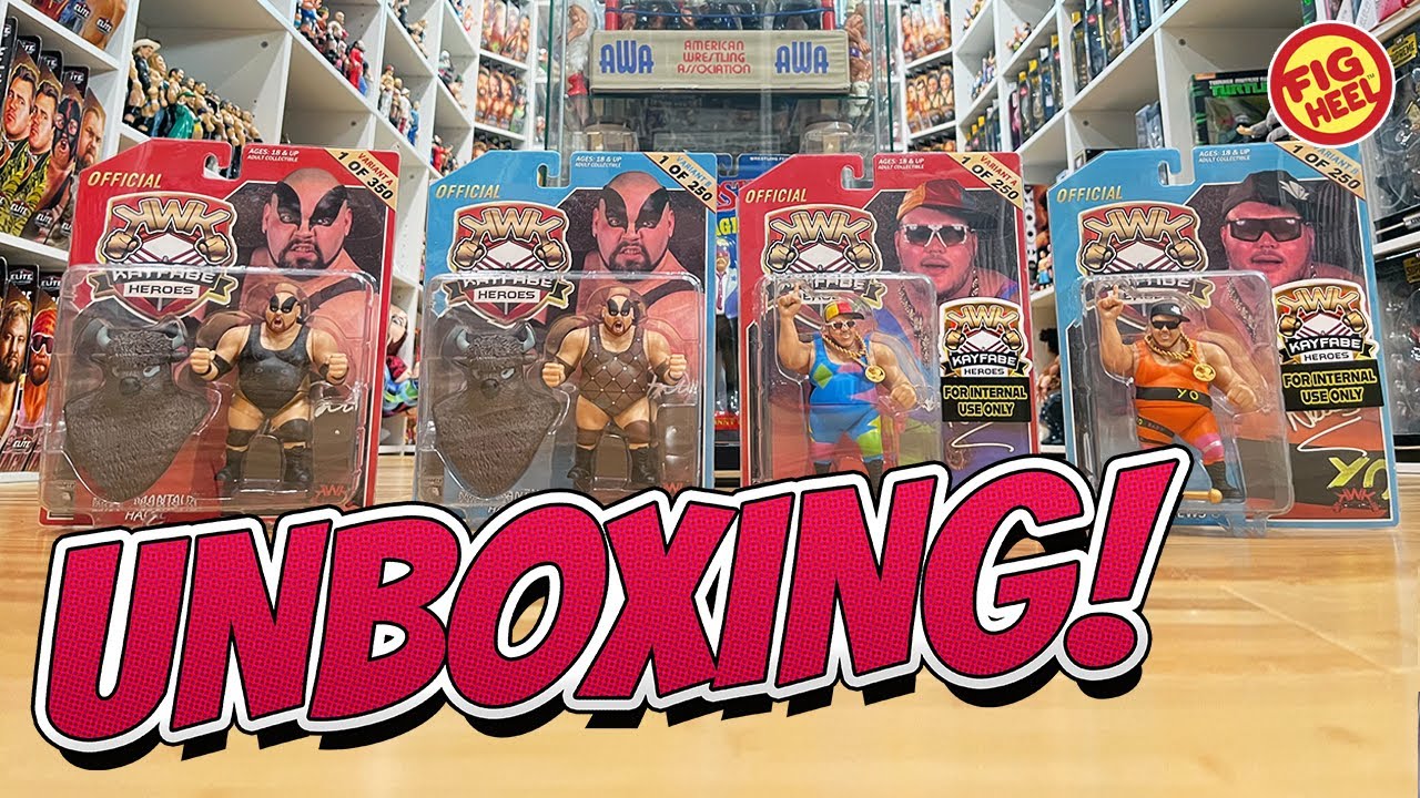 Mantaur & PN News KWK Kayfabe Heroes Action Figure Unboxing! - YouTube