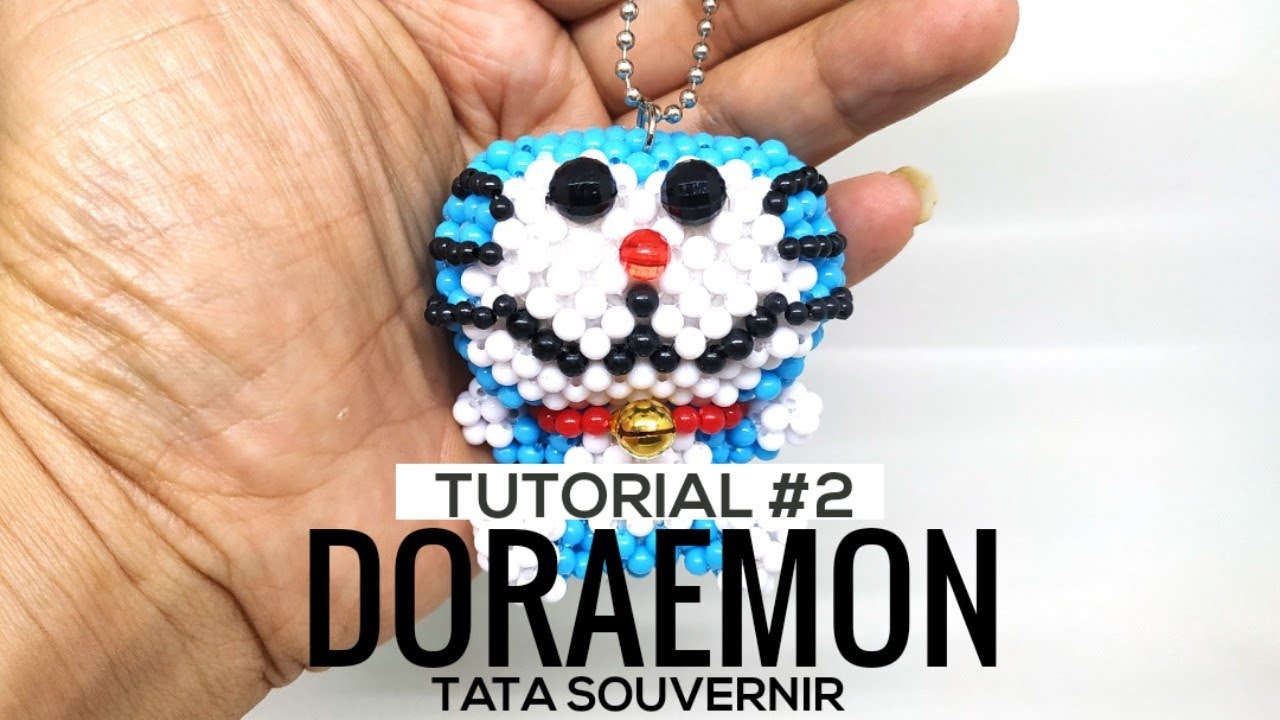 DIY How to make Doraemon from Beads/bead craft/Tutorial Doraemom Part 2 ...