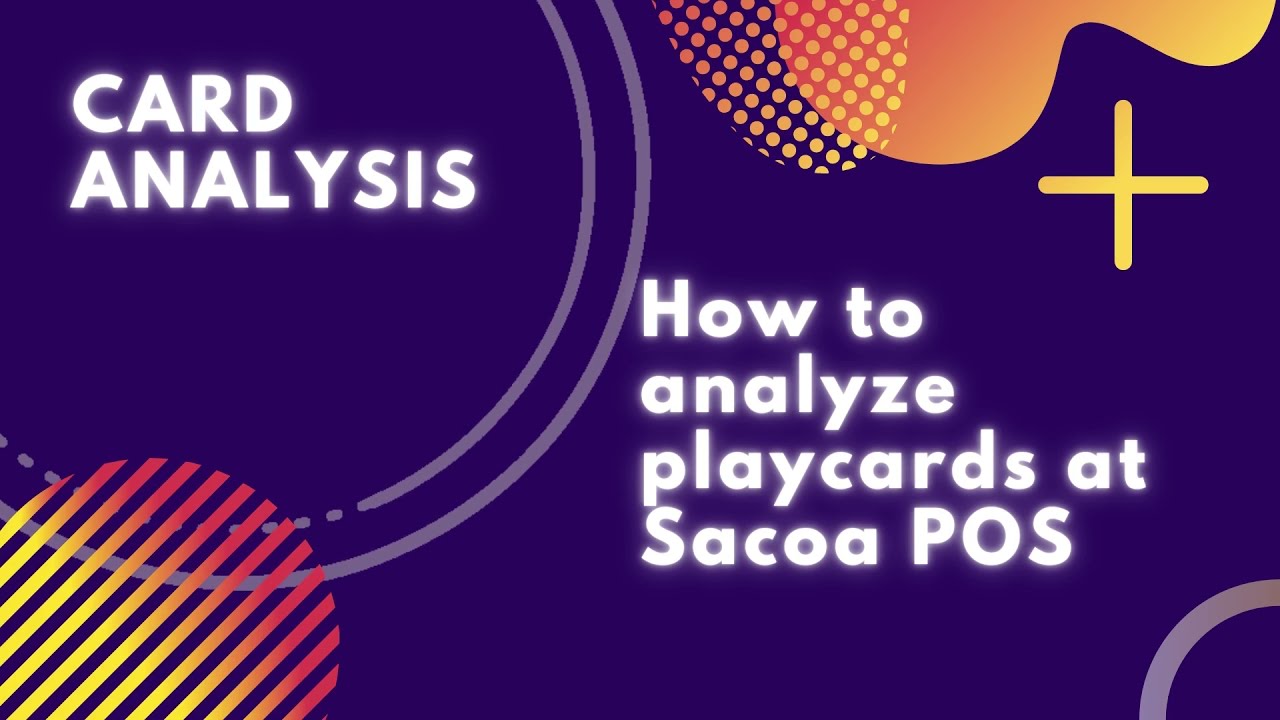 How to analyze game cards at Sacoa POS - YouTube